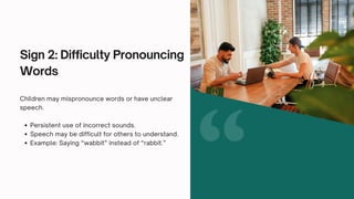 4 Signs of Speech Impairment in Children | PDF