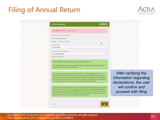 Filing Annual Declarations | Singapore annual return: Filing deadlines ...