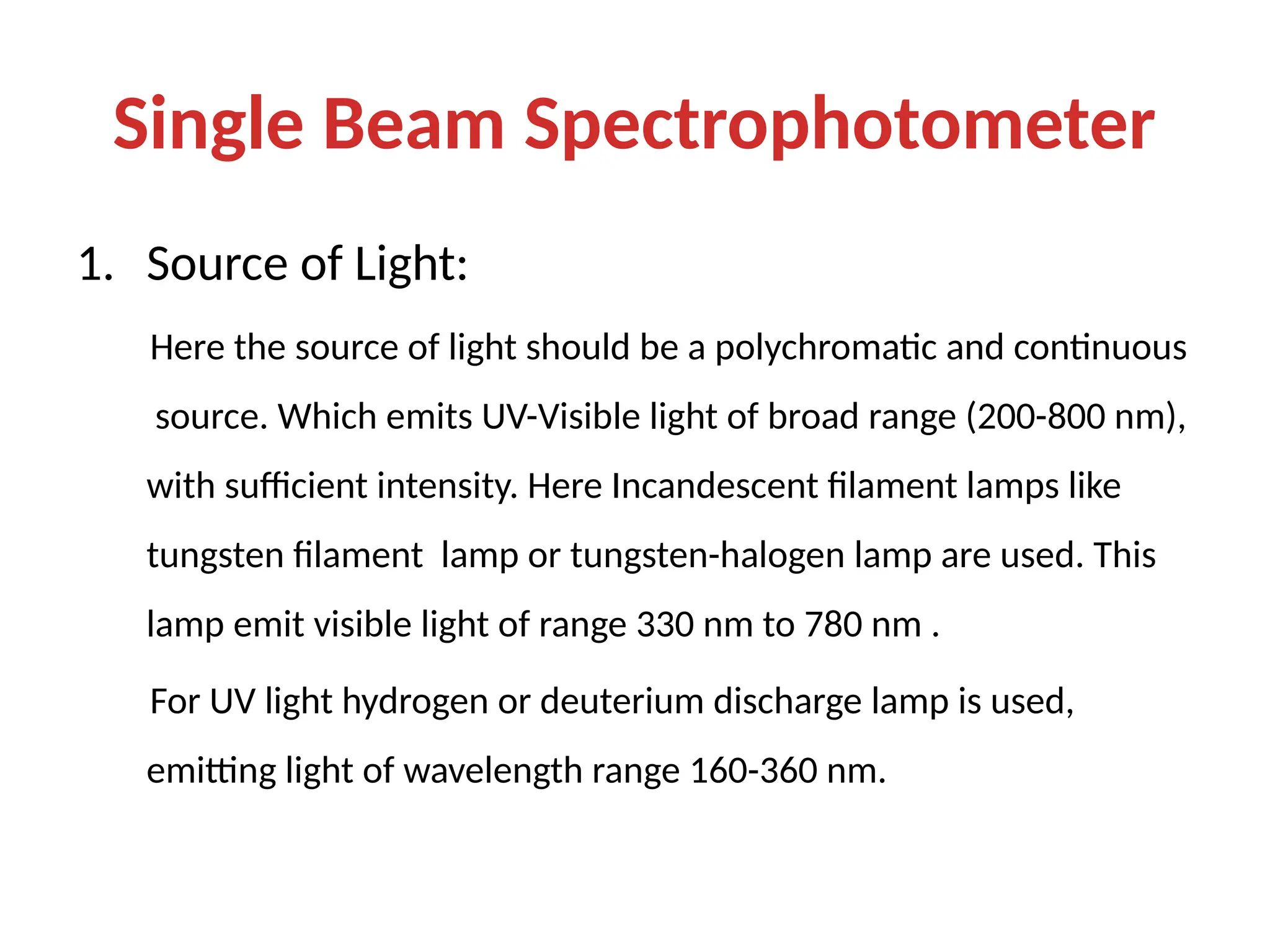 Single bean spectrometer physics content | PPTX