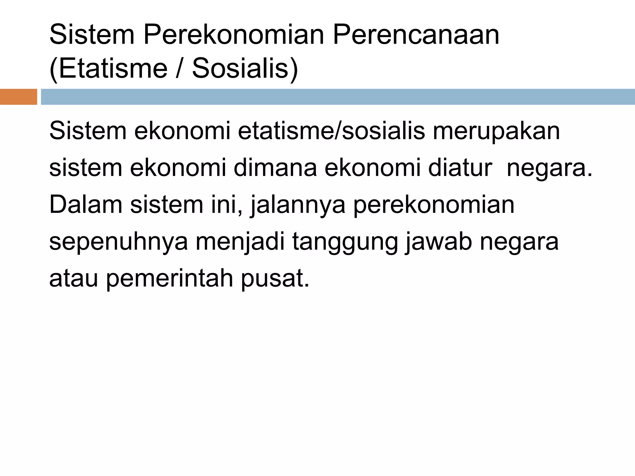 Sistem Ekonomi Indonesia | PPTX