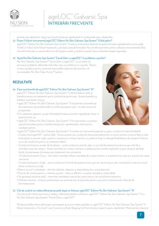 sistemul galvanic spa™ ii intrebari frecvente | PDF