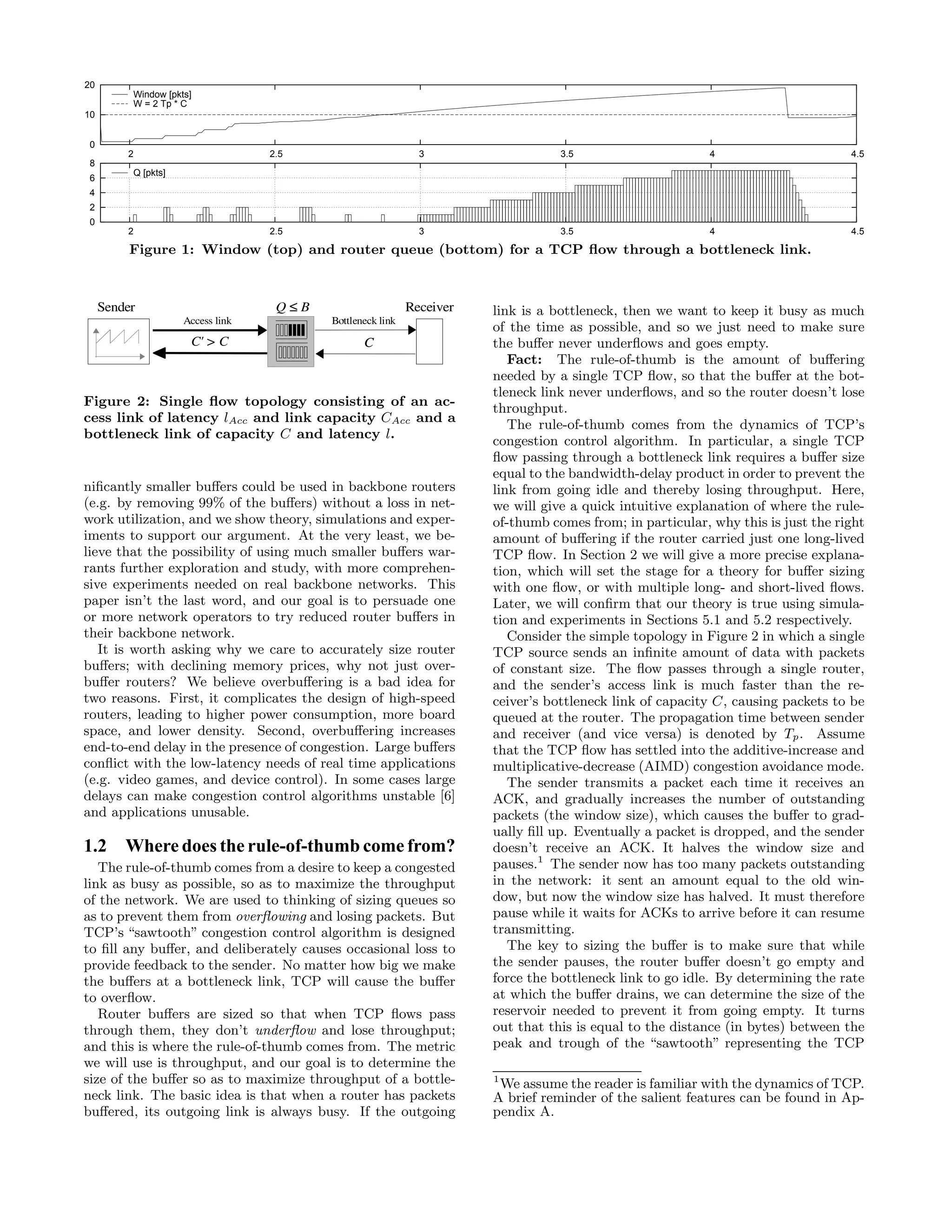 4) sizing router buffers | PDF