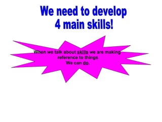 4 language skills | PPT