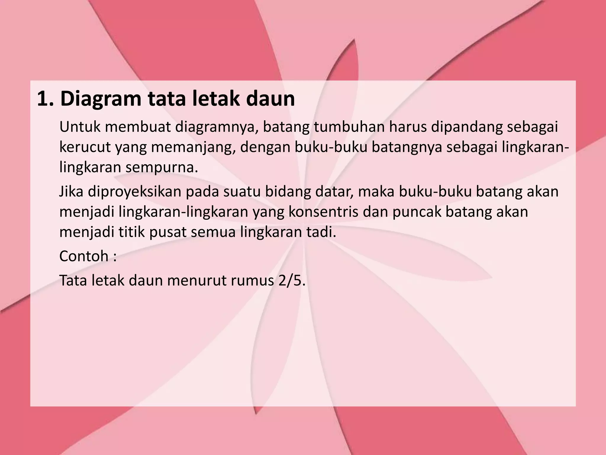 PPT Morfologi Tumbuhan - Tata Letak, Rumus, dan Diagram Daun | PPTX