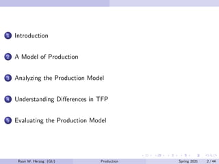Chapter 4 - Model of Production | PPT