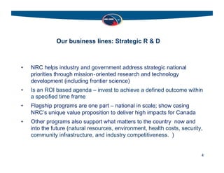 Industrial Research Assistance Program (NRC-IRAP) - Innovation ...