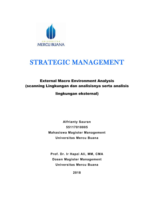 External Macro Environment Analysis | PDF