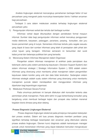 External Macro Environment Analysis | PDF