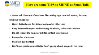 Small Talk and Building Rapport | PDF