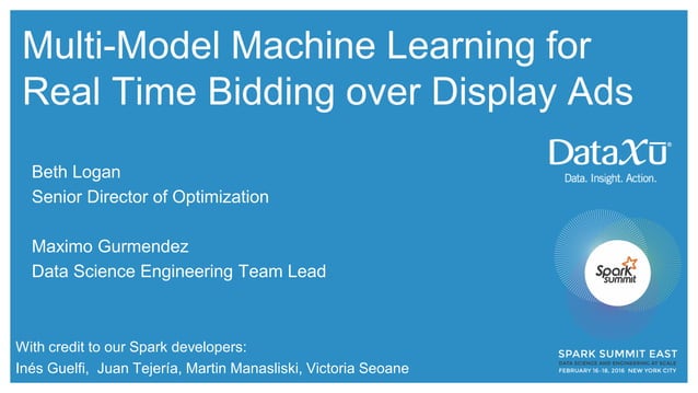 Multi Model Machine Learning by Maximo Gurmendez and Beth Logan | PDF