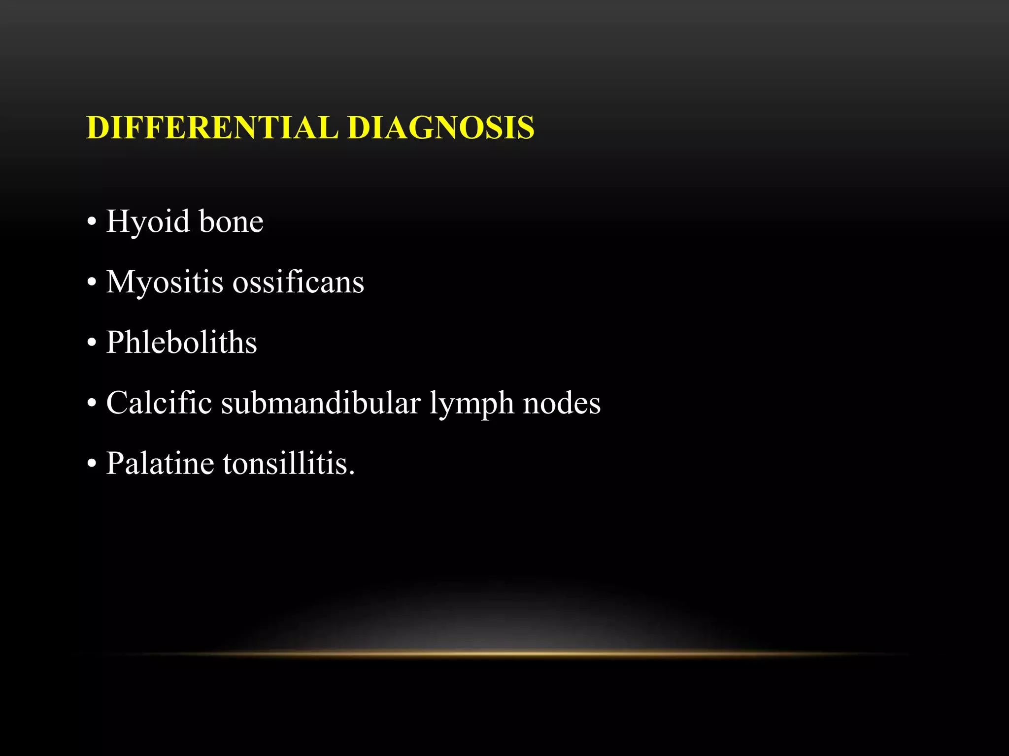 Soft tissue calcifications of the oral cavity | PPTX