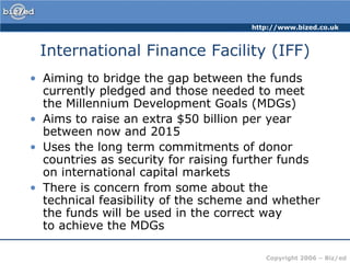 No 3: Sources of Finance for Development | PPTX