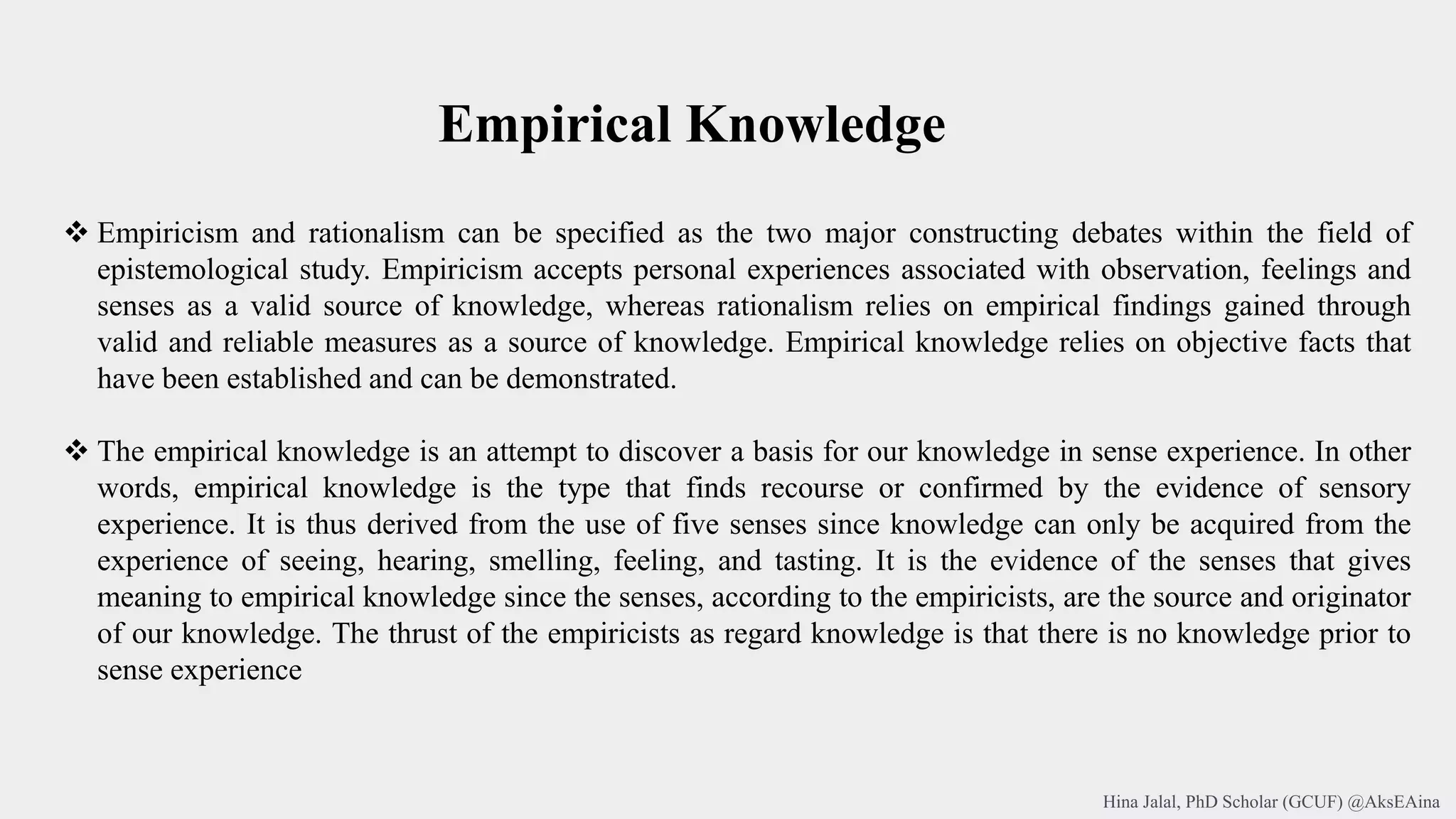 Sources of knowledge | PPT