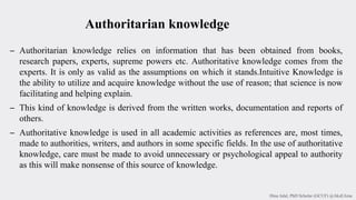 Sources of knowledge | PPT