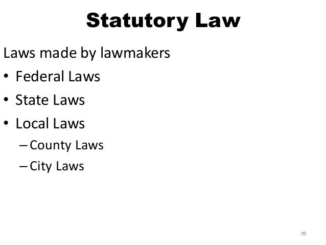 4 Sources Of Laws In The US
