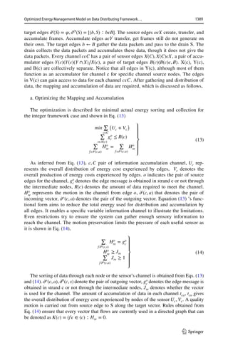 Optimized Energy Management Model on Data Distributing Framework of Wireless Sensor Network in ...