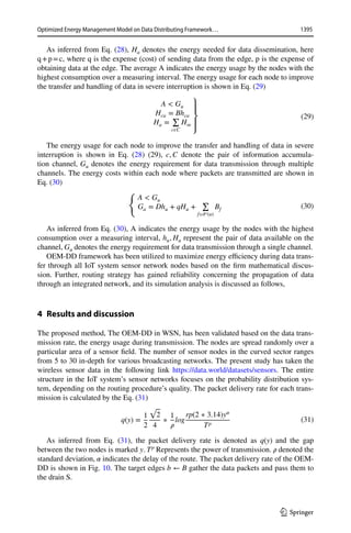 Optimized Energy Management Model on Data Distributing Framework of Wireless Sensor Network in ...
