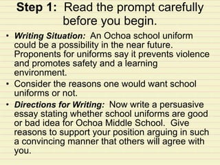 4 square graphic organizer lesson school uniforms | PPT | Women\'s ...