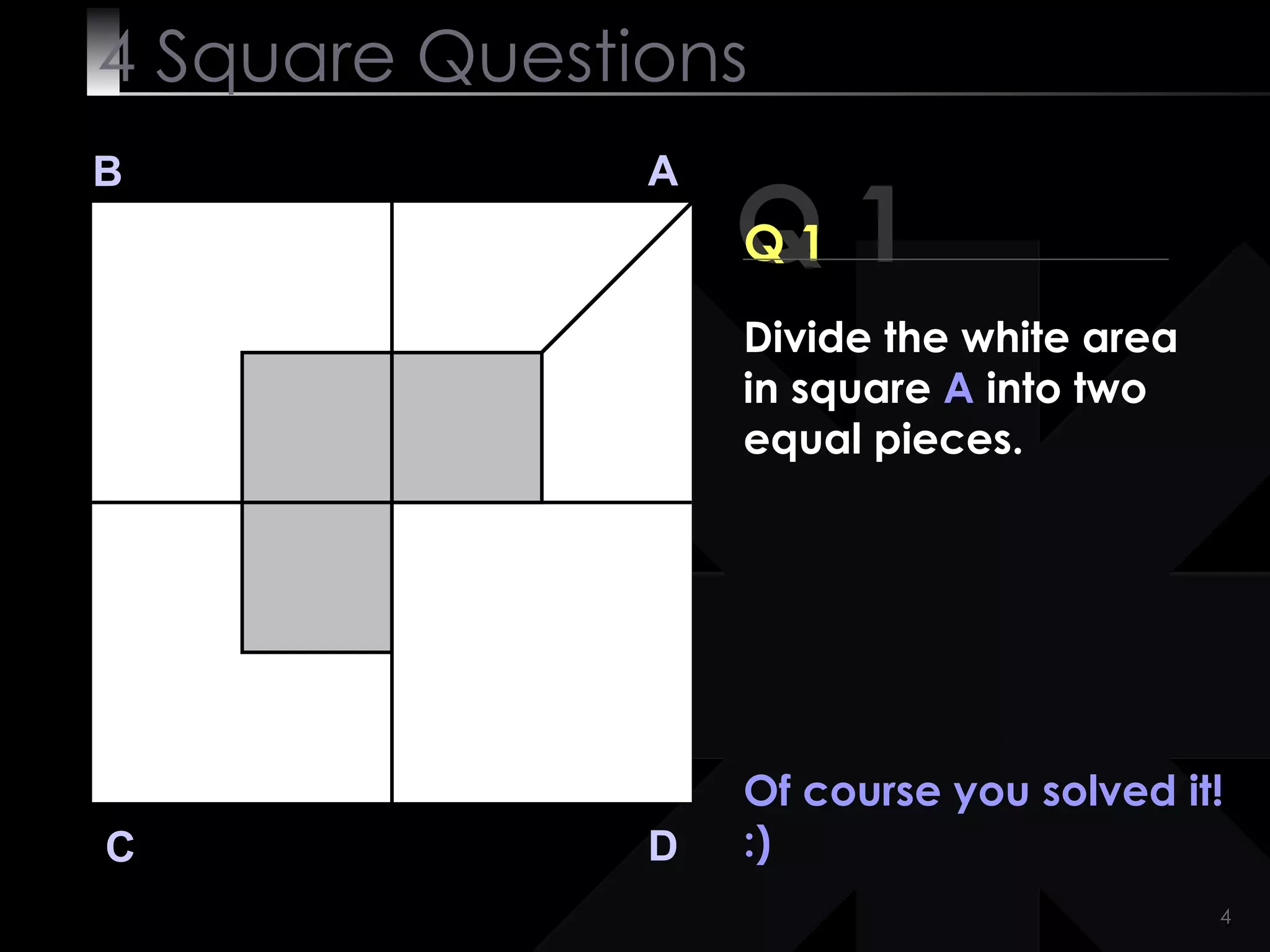 4 square puzzle | PPS