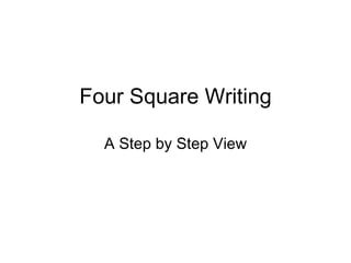 4 Square Writing an Overview | PPT