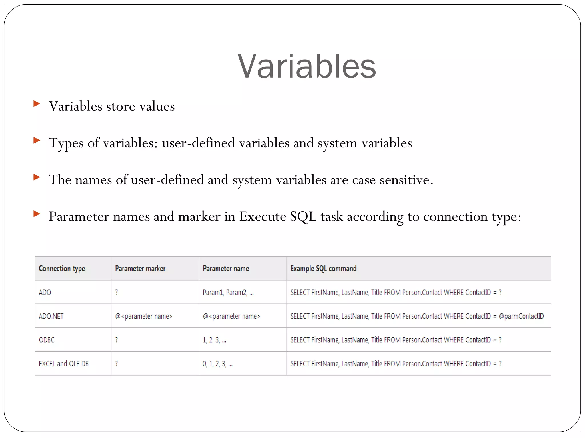 4\9 SSIS 2008R2_Training - Expression and Variables | PPT