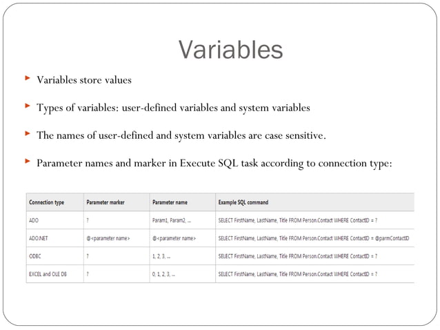 4\9 SSIS 2008R2_Training - Expression and Variables | PPT