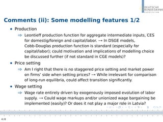 Discussion of “Latvia’s CGE model with a fiscal sector” | PPT