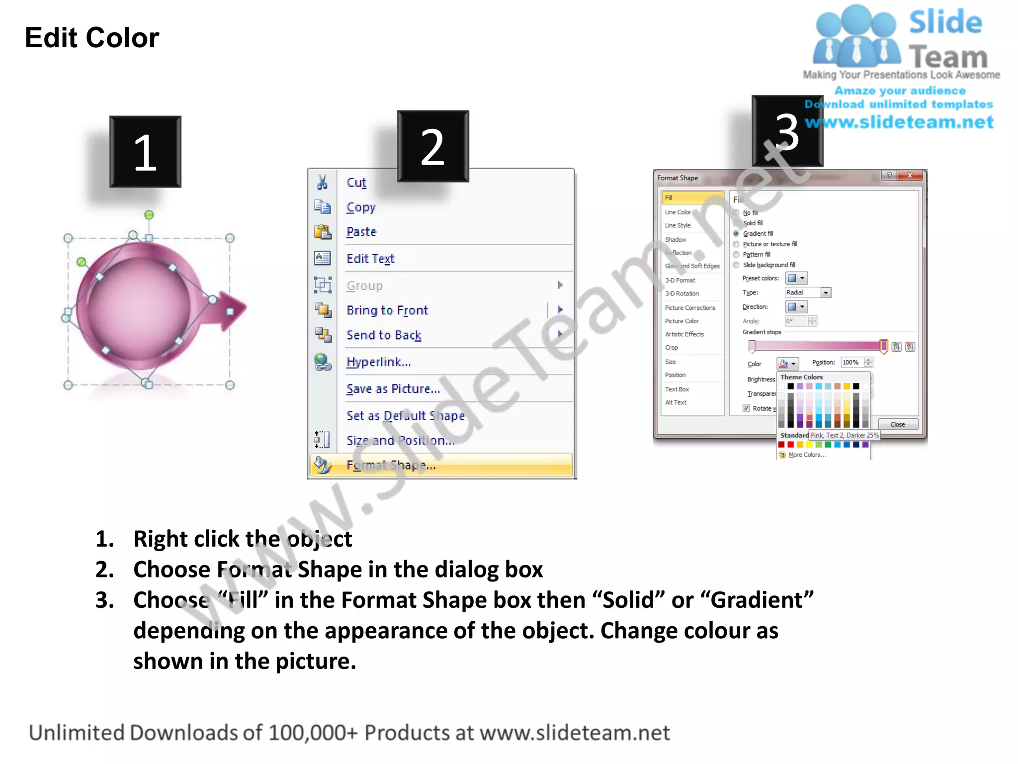 4 stages development process diagram flowchart free power point ...