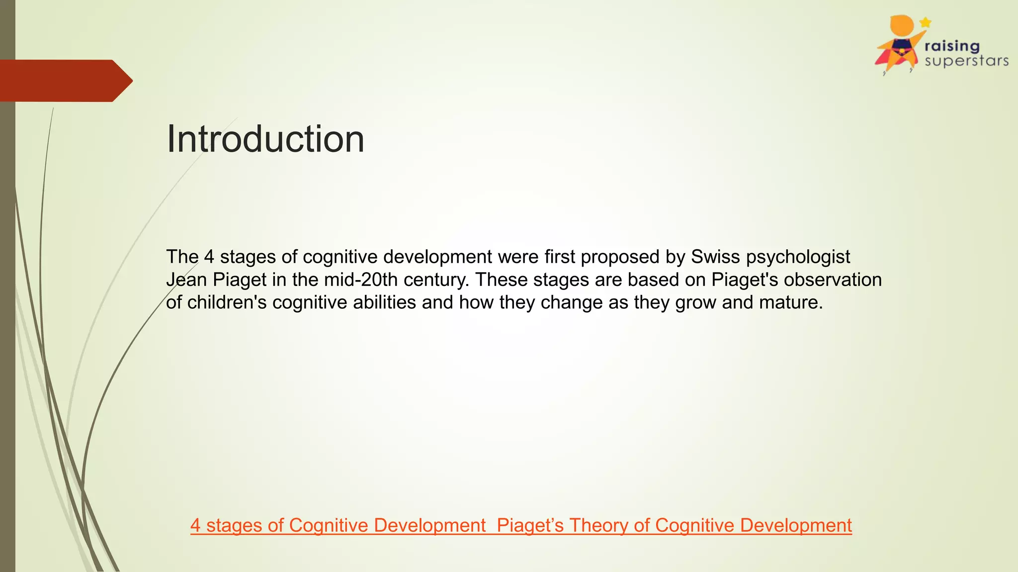 4 Stages of Cognitive Development - Piaget’s Theory of Cognitive ...