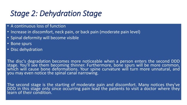 4 stages of degenative disc.pptx | Bone and Joint Conditions | Diseases ...