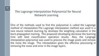 Application of interpolation in CSE | PPT