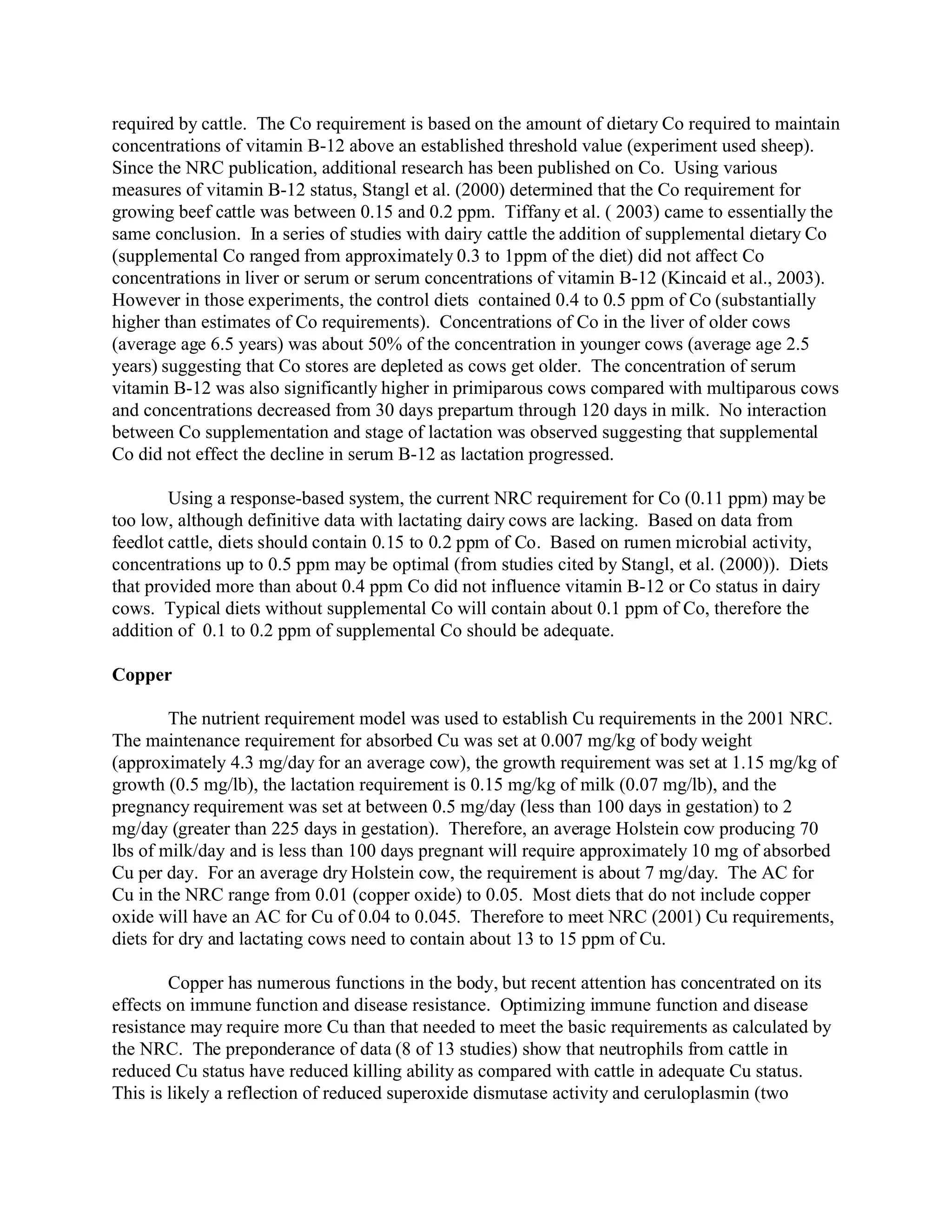 minerais para bovinos leiteiros setembro | PDF