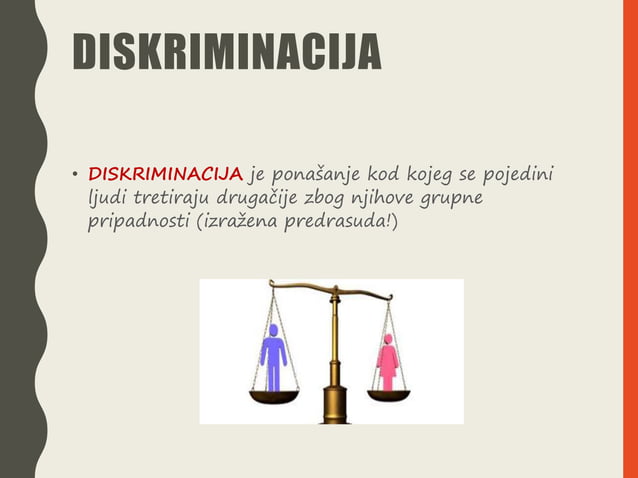 stavovi predrasude i diskriminacija | PPTX