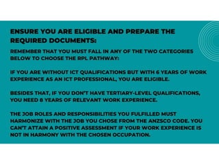 4 Step Process To Write An RPL Report For ACS Skill Assessment | PPT