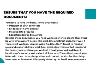 4 Step Process To Write An RPL Report For ACS Skill Assessment | PPT