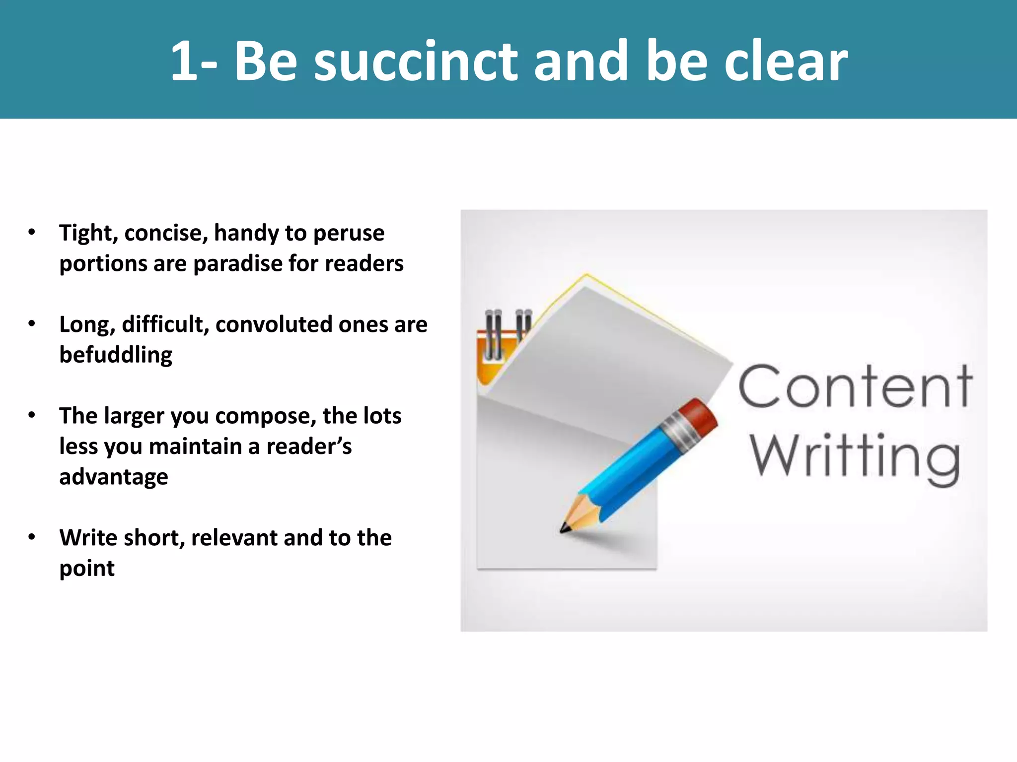 4 steps for content writing | PPT