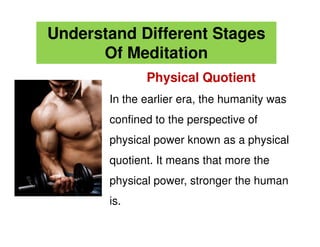4 Steps for Gym with Meditation by Dr Arvinder Singh | PPT | Free Download