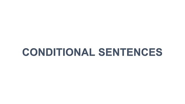 Conditional Sentences and its Types | PPTX | Programming Languages ...