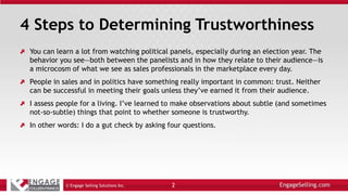 4 Steps to Determining Trustworthiness | PPTX