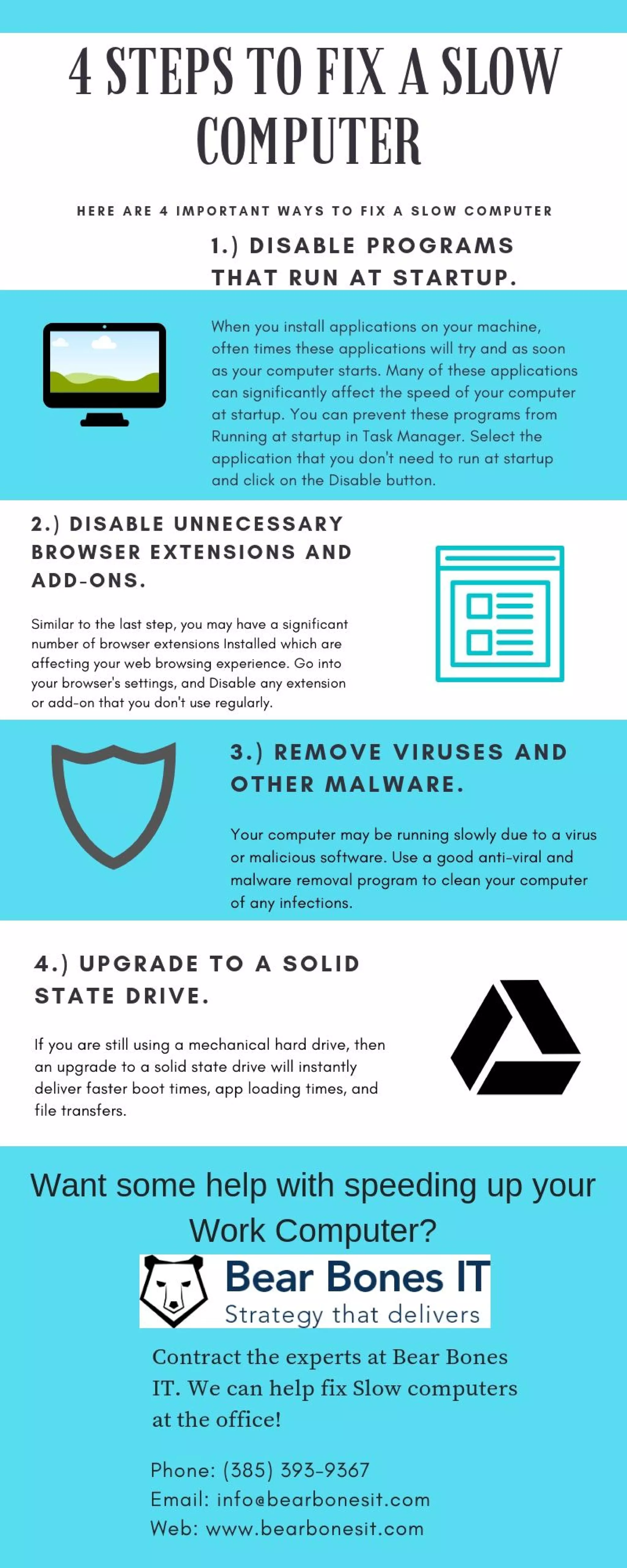 4 steps to fix a slow computer [infographic] | PDF