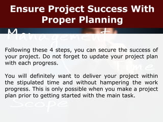 4 steps to perfect project planning | PPT