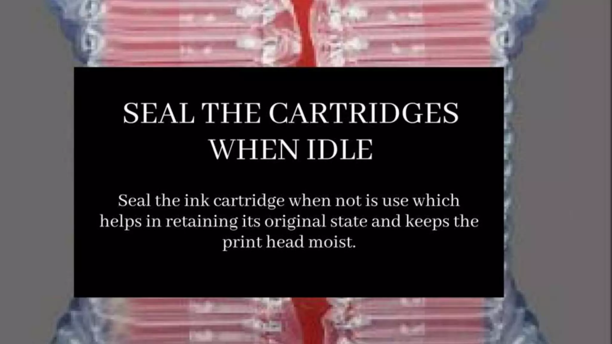 4 steps to store ink cartridges | PPTX