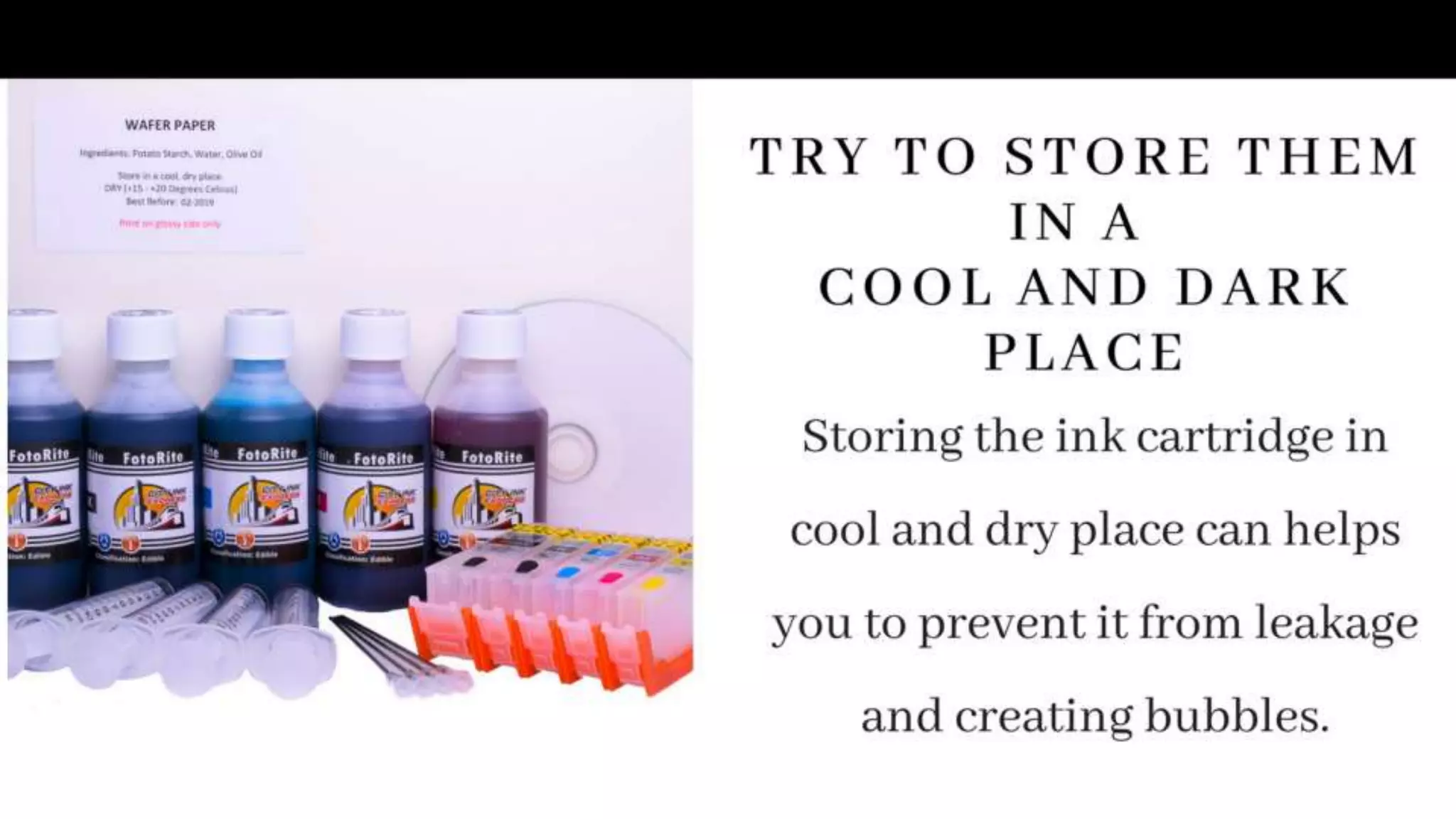 4 steps to store ink cartridges | PPT