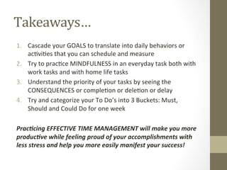 Time Management Workshop | PDF