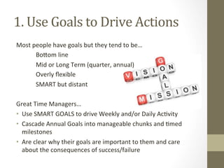 Time Management Workshop | PDF