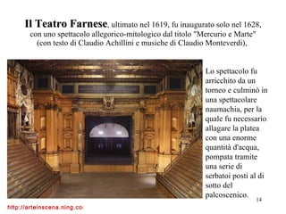 4 Storia Della Scenografia, Il Rinascimento Parte A | PPT