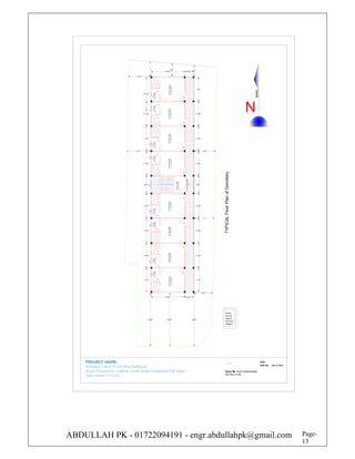 4 storied dormitory building design estimate and cost analysis | PDF