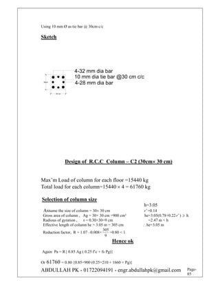 4 storied dormitory building design estimate and cost analysis | PDF