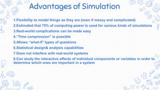 Simulation and its application | PPTX
