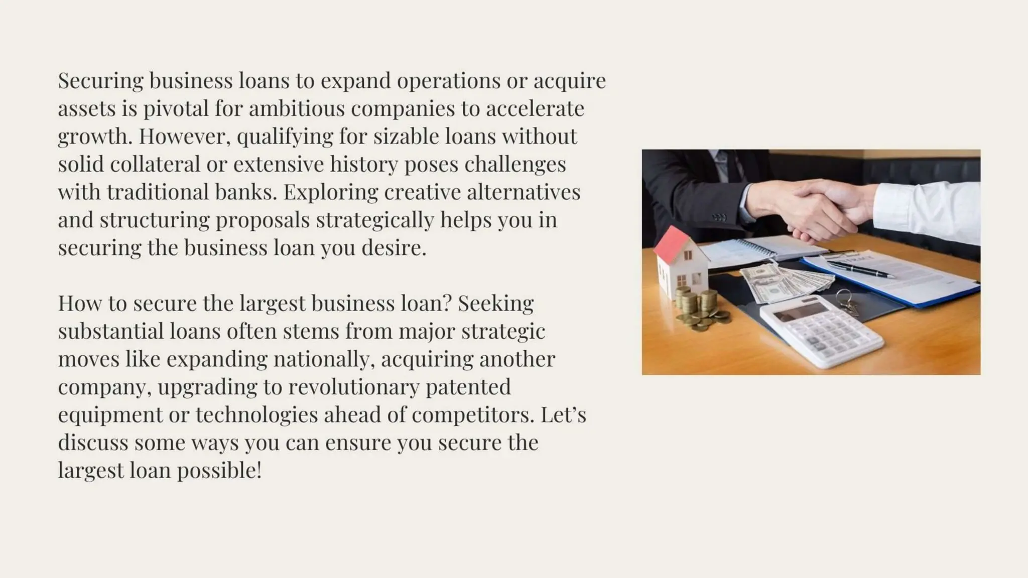 4 Strategies To Secure The Largest Business Loan Possible | PPTX